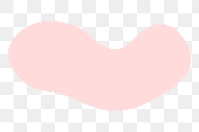 Pink blob shape png sticker, | Premium PNG - rawpixel