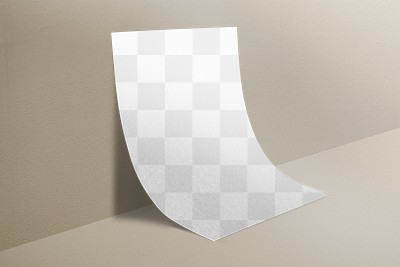 Realistic poster png mockup, transparent | Premium PNG - rawpixel