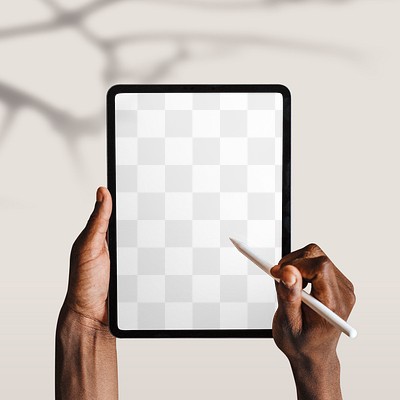 Tablet screen png mockup, transparent | Premium PNG - rawpixel
