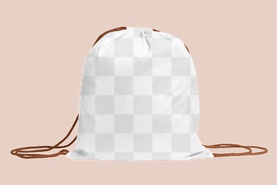 Drawstring bag png mockup, transparent | Premium PNG - rawpixel