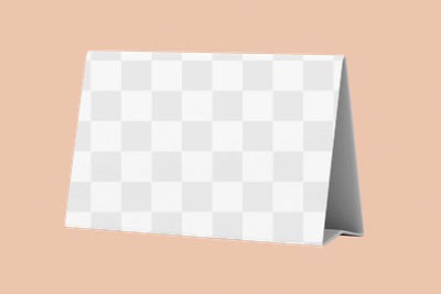 Table tent png mockup, 3D | Premium PNG - rawpixel