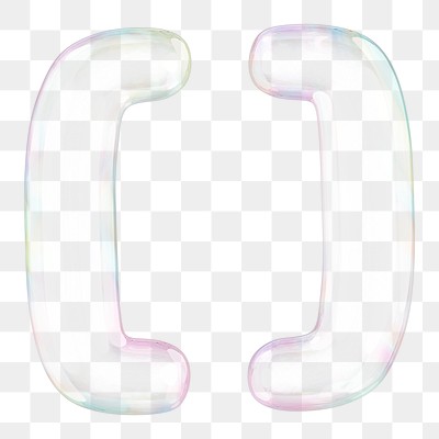 Square bracket symbol png sticker, | Premium PNG - rawpixel