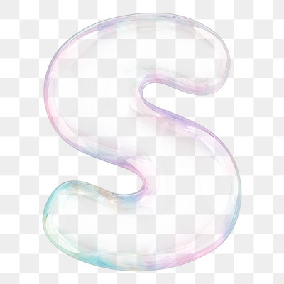 S letter, 3D transparent holographic | Free Photo - rawpixel