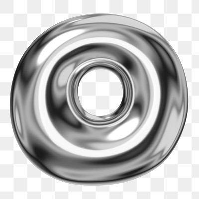 O alphabet, 3D chrome metallic | Free Photo - rawpixel