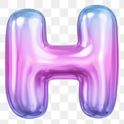 H letter, pink 3D gradient | Premium PSD - rawpixel
