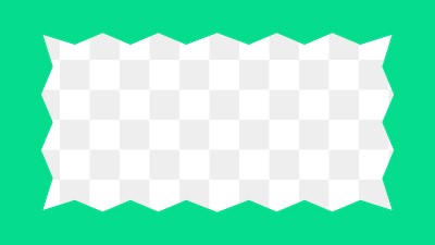 Zig-zag rectangle png frame, transparent | Premium PNG - rawpixel