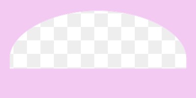 Pink semi-circle png frame, transparent | Premium PNG - rawpixel