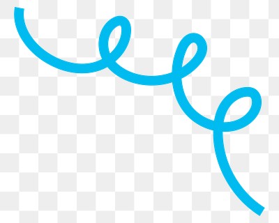 Blue squiggle png abstract shape | Premium PNG - rawpixel