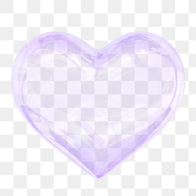 PNG purple heart, 3d elements, | Premium PNG - rawpixel