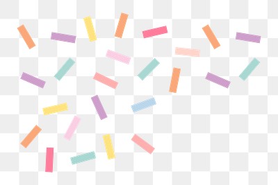 Rainbow sprinkles png border sticker | Premium PNG - rawpixel