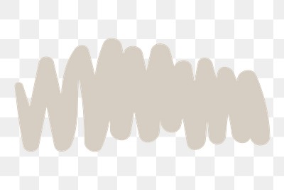 Beige squiggle png sticker, transparent | Free PNG - rawpixel