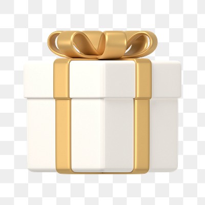 White gift box png sticker, | Premium PNG - rawpixel