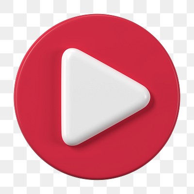 3D png play button clipart | Premium PNG Sticker - rawpixel