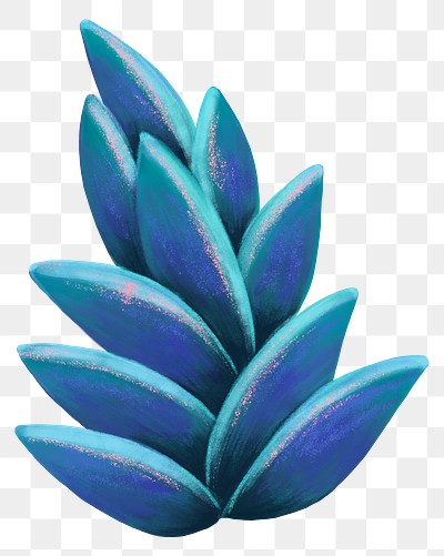 Blue leaves png sticker, botanical | Premium PNG - rawpixel