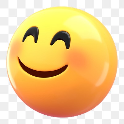 Blushing face 3D png emoticon | Premium PNG - rawpixel