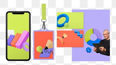 Corporate identity png, 3D abstract | Premium PNG - rawpixel