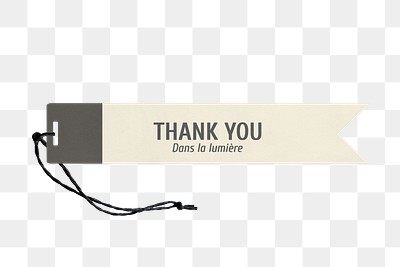 Thank you tag png sticker, | Premium PNG - rawpixel