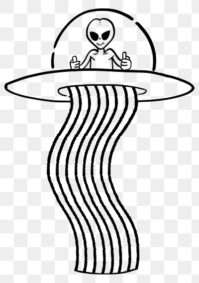 Alien flying UFO png sticker, | Premium PNG - rawpixel