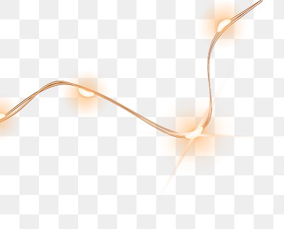 Orange string light png border, | Premium PNG - rawpixel