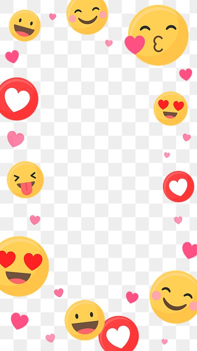 Heart emoticon frame, iPhone wallpaper, | Premium Photo - rawpixel