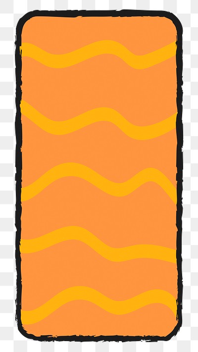 PNG orange wavy line badge, | Free PNG - rawpixel