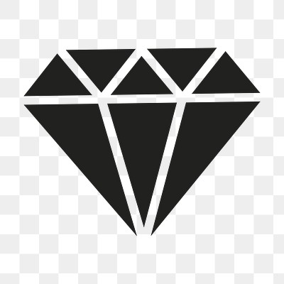 PNG Diamond silhouette, design element | Free PNG - rawpixel