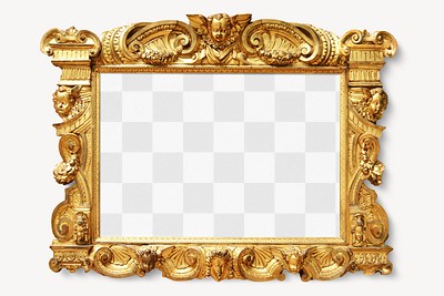 Gold picture frame png mockup, | Premium PNG - rawpixel