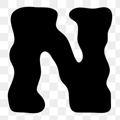 N letter png, distorted English | Free Icons - rawpixel