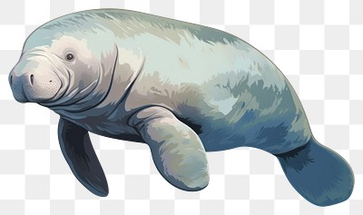 PNG Manatee animal mammal underwater. | Premium PNG - rawpixel