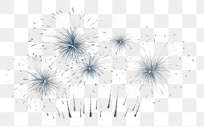 PNG Fireworks drawing plant white | Free PNG - rawpixel