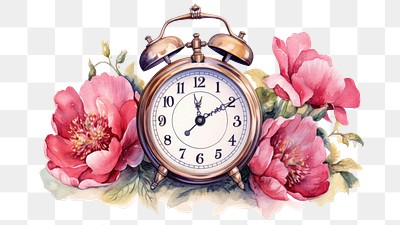 PNG Flower clock plant inflorescence | Premium PNG - rawpixel