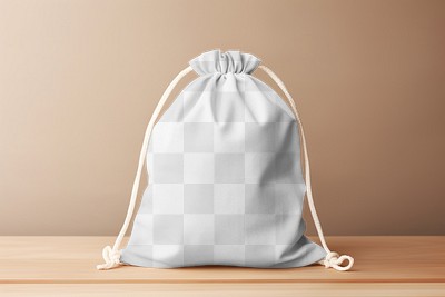 Pull string bag png, transparent | Premium PNG - rawpixel
