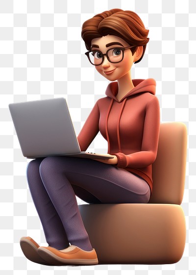 Sitting laptop furniture computer. | Premium Photo Illustration - rawpixel