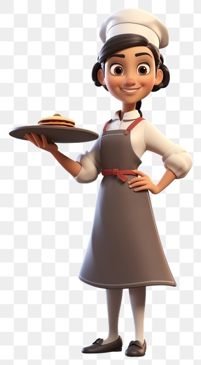 PNG Cartoon food smiling chef. | Free PNG - rawpixel