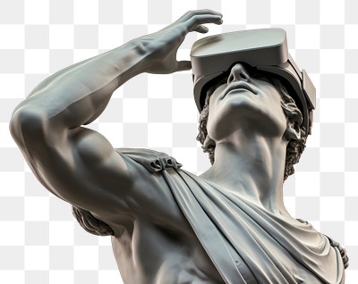 Greek God statue wearing VR | Free Photo - rawpixel