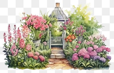 PNG Garden garden architecture outdoors. | Premium PNG - rawpixel