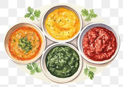 PNG Chutney food white background | Premium PNG - rawpixel