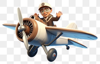 PNG Pilot flying airplane propeller | Premium PNG - rawpixel