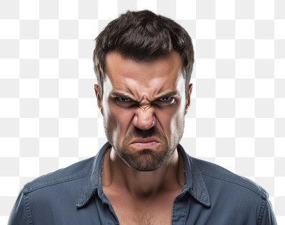 PNG Male angry face portrait | Premium PNG - rawpixel