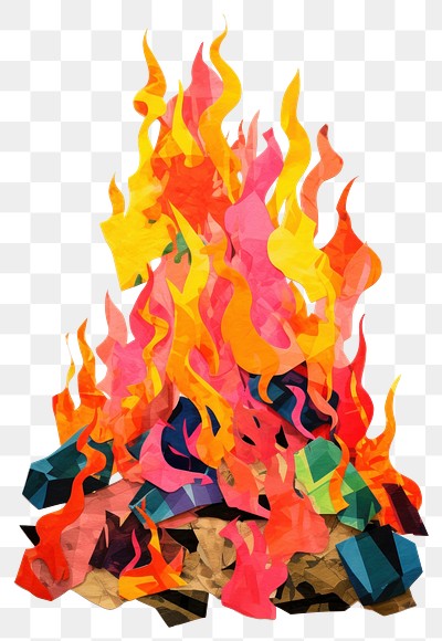 PNG Bonfire paper art destruction. | Premium PNG - rawpixel