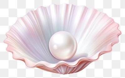 PNG Pearl shell seashell white | Free PNG - rawpixel