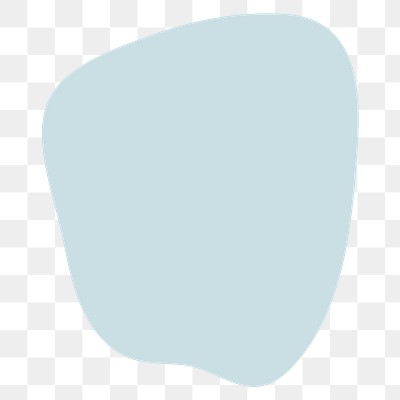 Blue organic shape png badge | Premium PNG - rawpixel