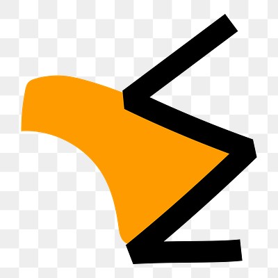 Abstract orange shape png, transparent | Premium PNG - rawpixel