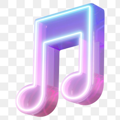 Music note png 3D neon | Premium PNG - rawpixel