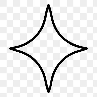 Sparkle shape png, transparent background | Premium PNG - rawpixel
