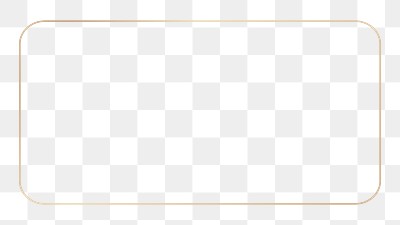 Png gold rectangle border frame, | Premium PNG - rawpixel