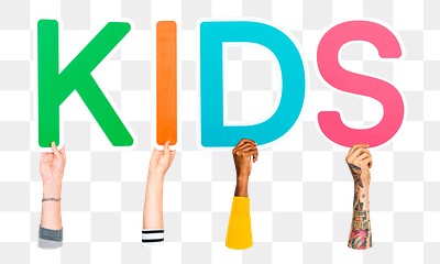 Kids word png element, transparent | Premium PNG - rawpixel