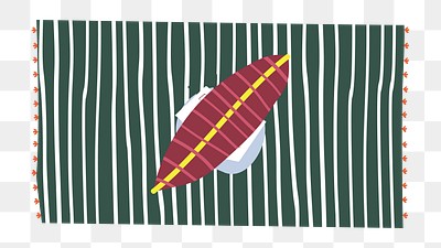 Beach mat png, transparent background | Premium PNG - rawpixel