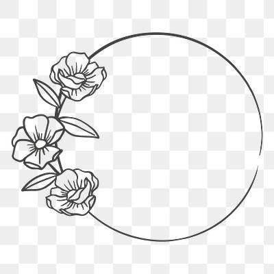 Round botanical frame element vector | Premium Vector - rawpixel