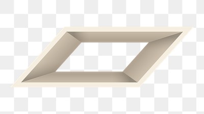 Abstract geometric parallelogram png, transparent | Premium PNG - rawpixel